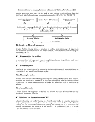 Collaborative learning model with virtual team in ubiquitous learning environment using creative ...