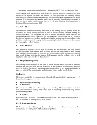 Collaborative learning model with virtual team in ubiquitous learning environment using creative ...