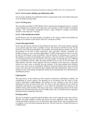 Collaborative learning model with virtual team in ubiquitous learning environment using creative ...