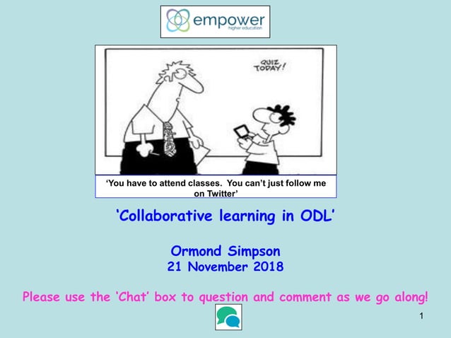 Collaborative Learning in ODL | PDF | Social Networking | Internet