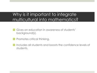 Multicultural Math Presentation | PPTX