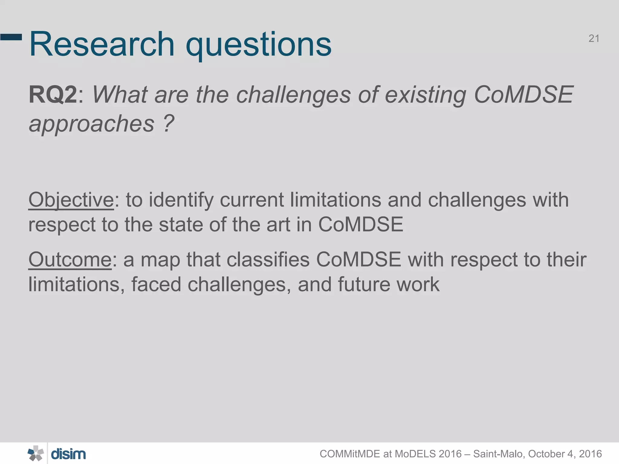Collaborative Model Driven Software Engineering A Systematic Mapping