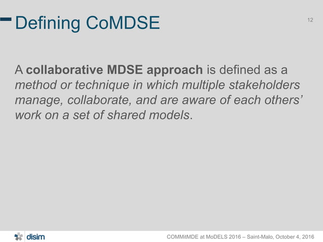 Collaborative Model Driven Software Engineering A Systematic Mapping
