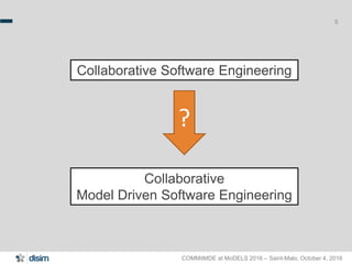 Collaborative model driven software engineering: a Systematic Mapping ...