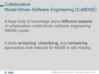 Collaborative model driven software engineering: a Systematic Mapping Study | PPT