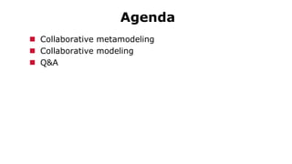 Collaborative modeling and metamodeling in MetaEdit+ | PDF