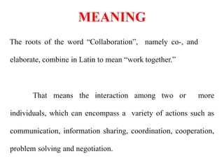 Collaborative moel | PPTX