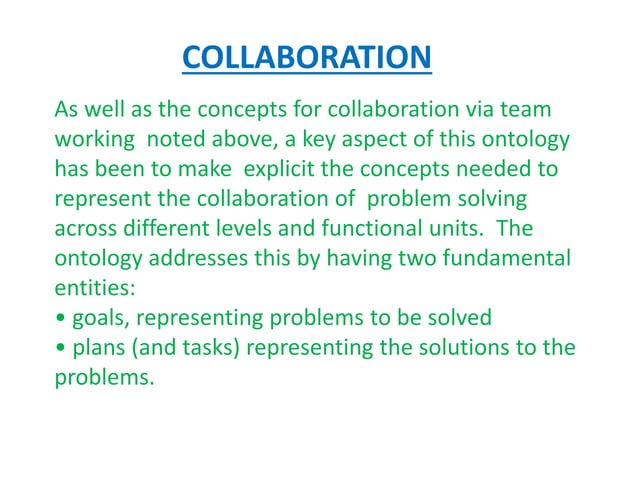 Collaborative Planning Model | PPTX