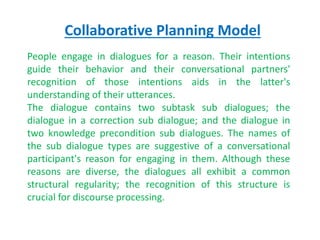Collaborative Planning Model | PPTX