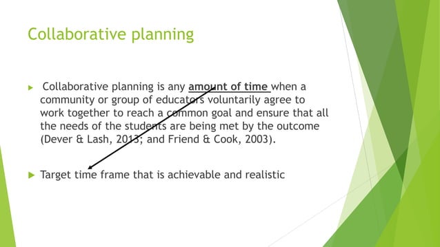 Collaborative planning, orchestration toward professional development | PPT