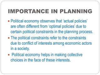 Collaborative Planning & Poltical Economy | PPTX