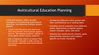 Multicultural Education Needs and Risks | PDF | Education