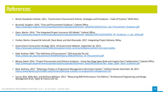 Collaborative procurement methods - Investigating the impact of use of ...