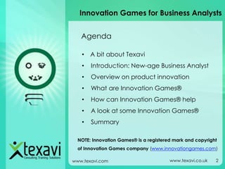 Collaborative product development through innovation games texavi ...