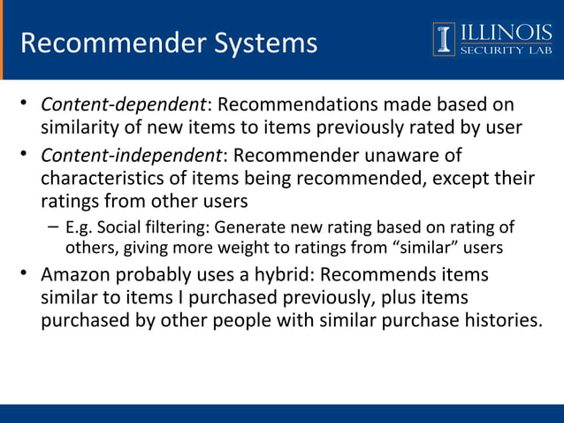 Collaborative recommender systems for building automation | PPT | Technology & Computing