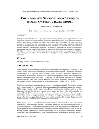 Collaborative semantic annotation of images ontology based model | PDF