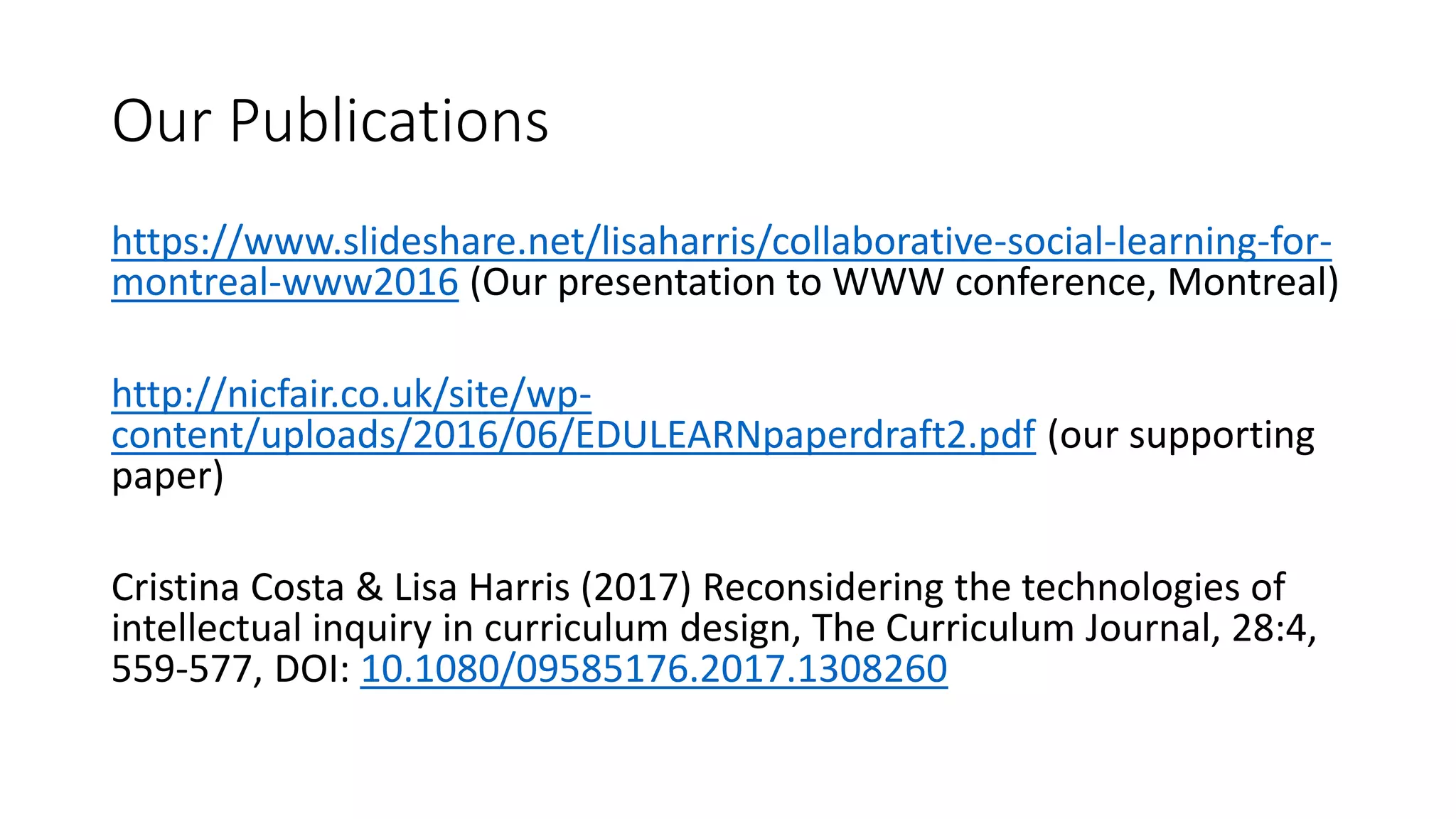 Collaborative Social Learning | PPTX