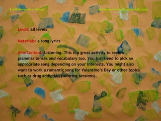 Collaborative Songs | PPT | World/International Music | Music