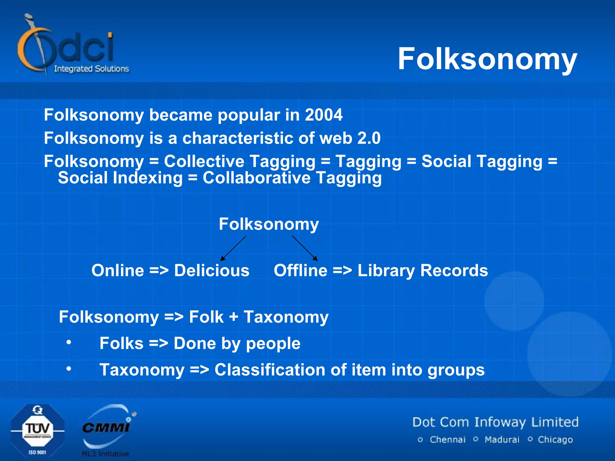 Collaborative Tagging - Folksonomy | PPT