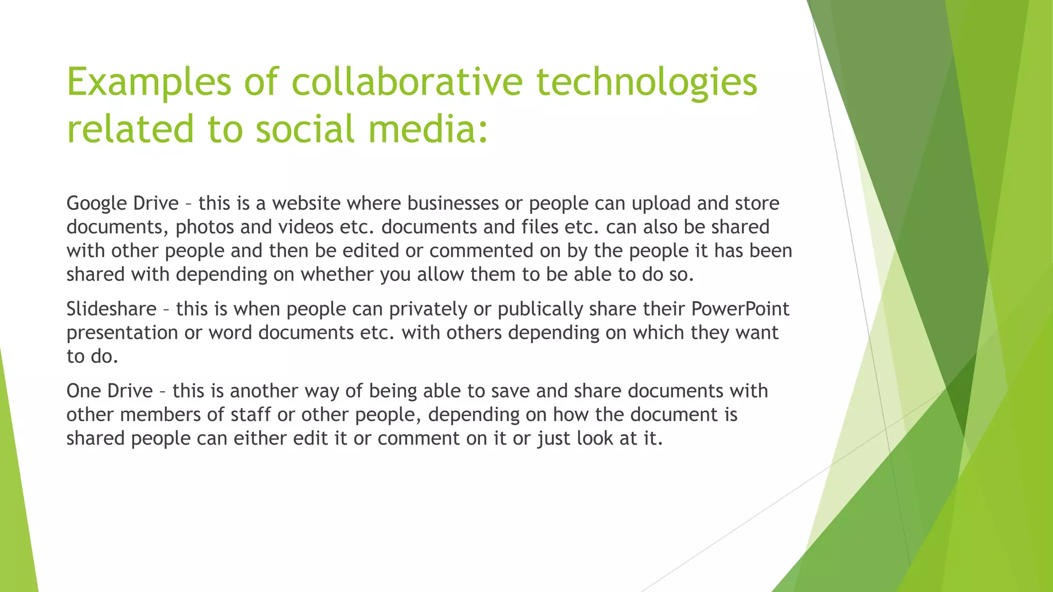 Collaborative technologies | PPT