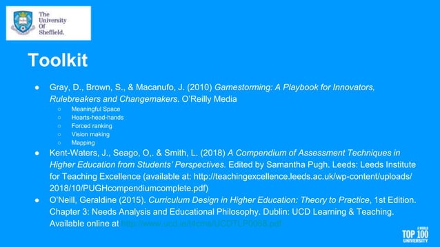 Collaborative Vision Making for Programme-Level Design and Assessment | PPT