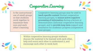 Collaborative vs. cooperative learning | PPTX
