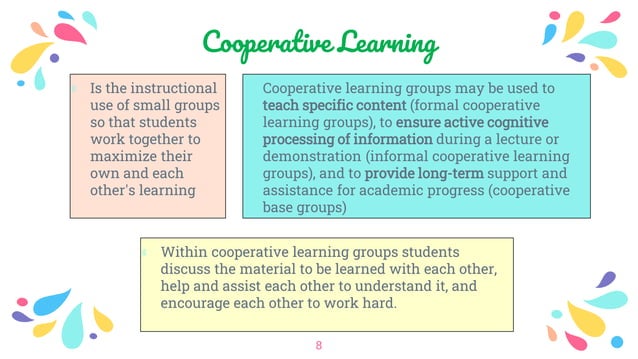 Collaborative vs. cooperative learning