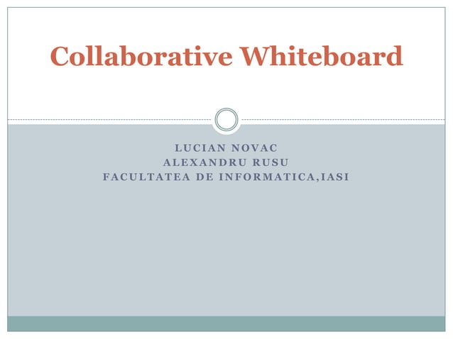 Collaborative whiteboard | PPT