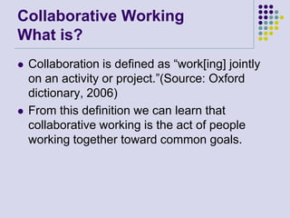 Collaborative work with google docs | PPTX