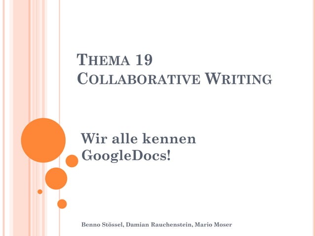 Collaborative writing | PPT