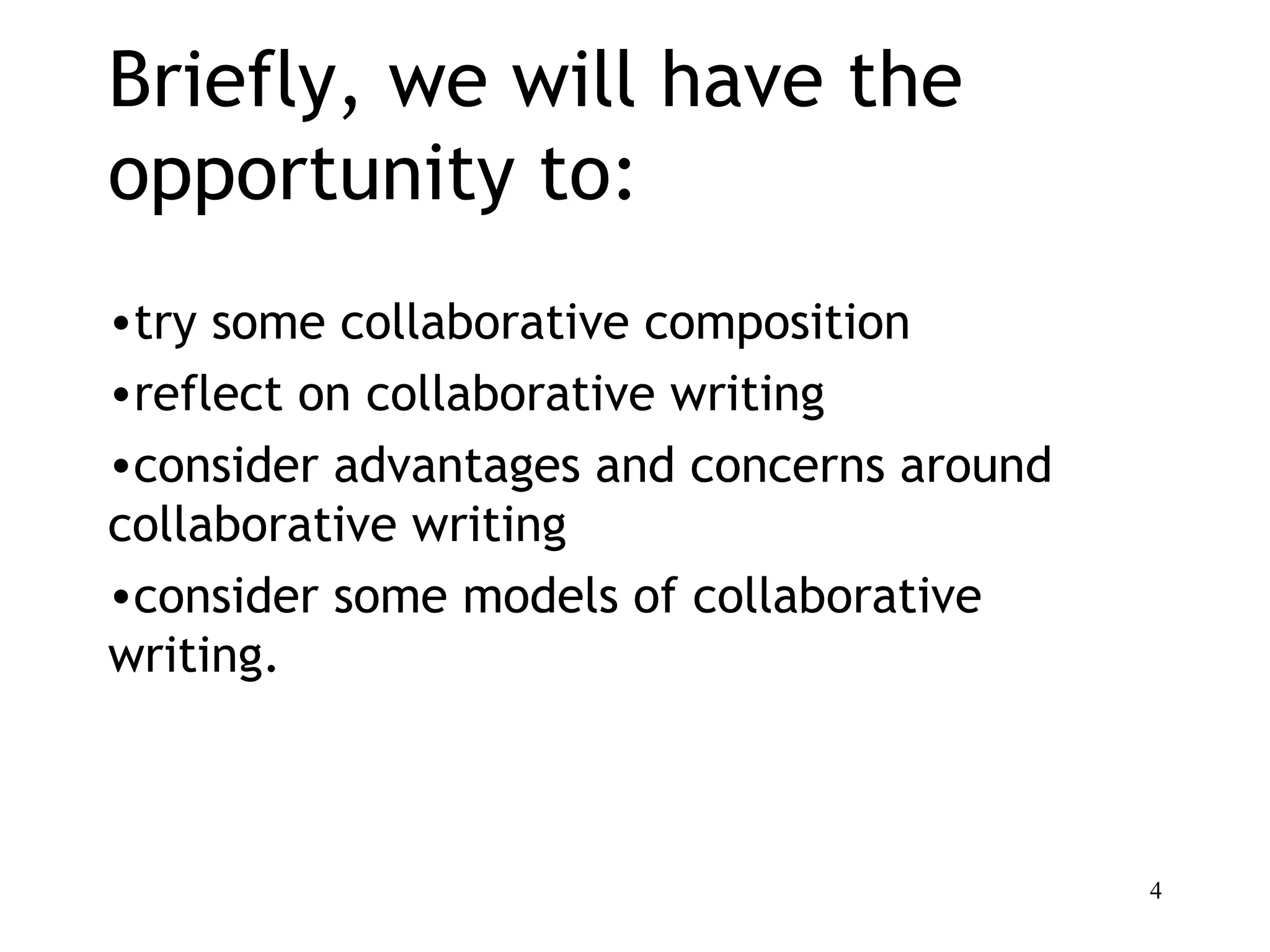 Collaborative writing | PPT