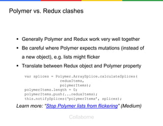 Using Redux with Polymer | PPTX | Computing | Technology & Computing
