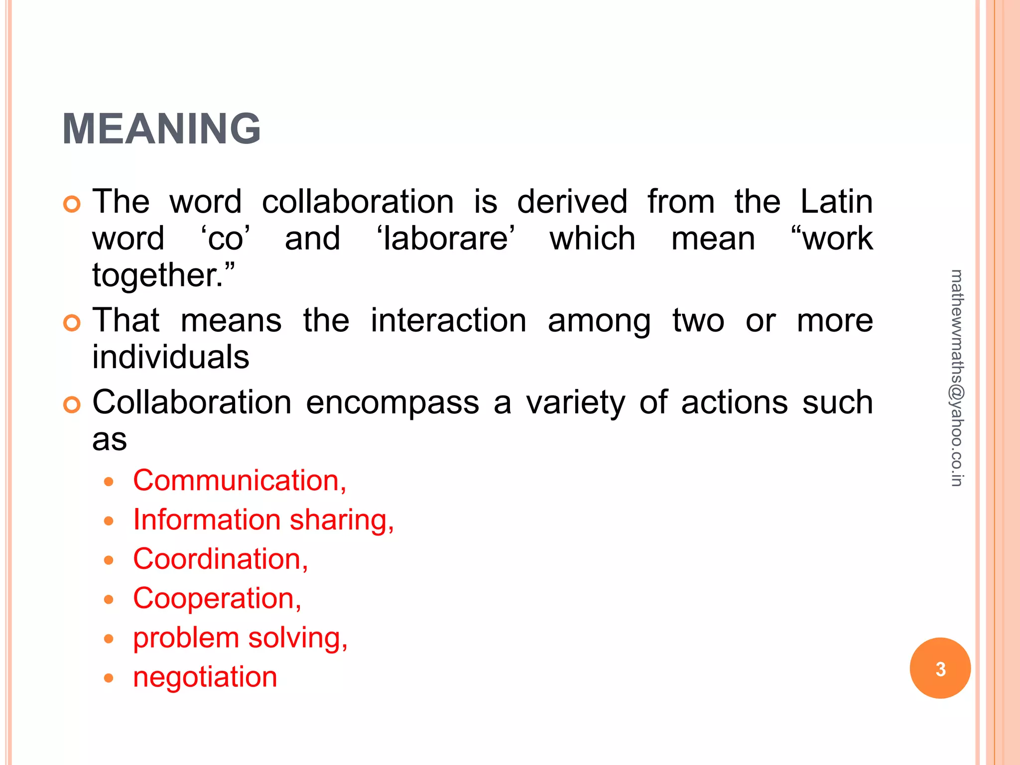 Collabration in nursing ppt | PPTX