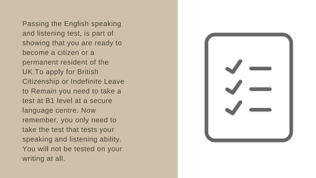 B1 Speaking and Listening Test Questions | PPT