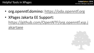 CollabSphere 2018 - Java in Domino After XPages | PPT