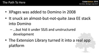 CollabSphere 2018 - Java in Domino After XPages | PPT