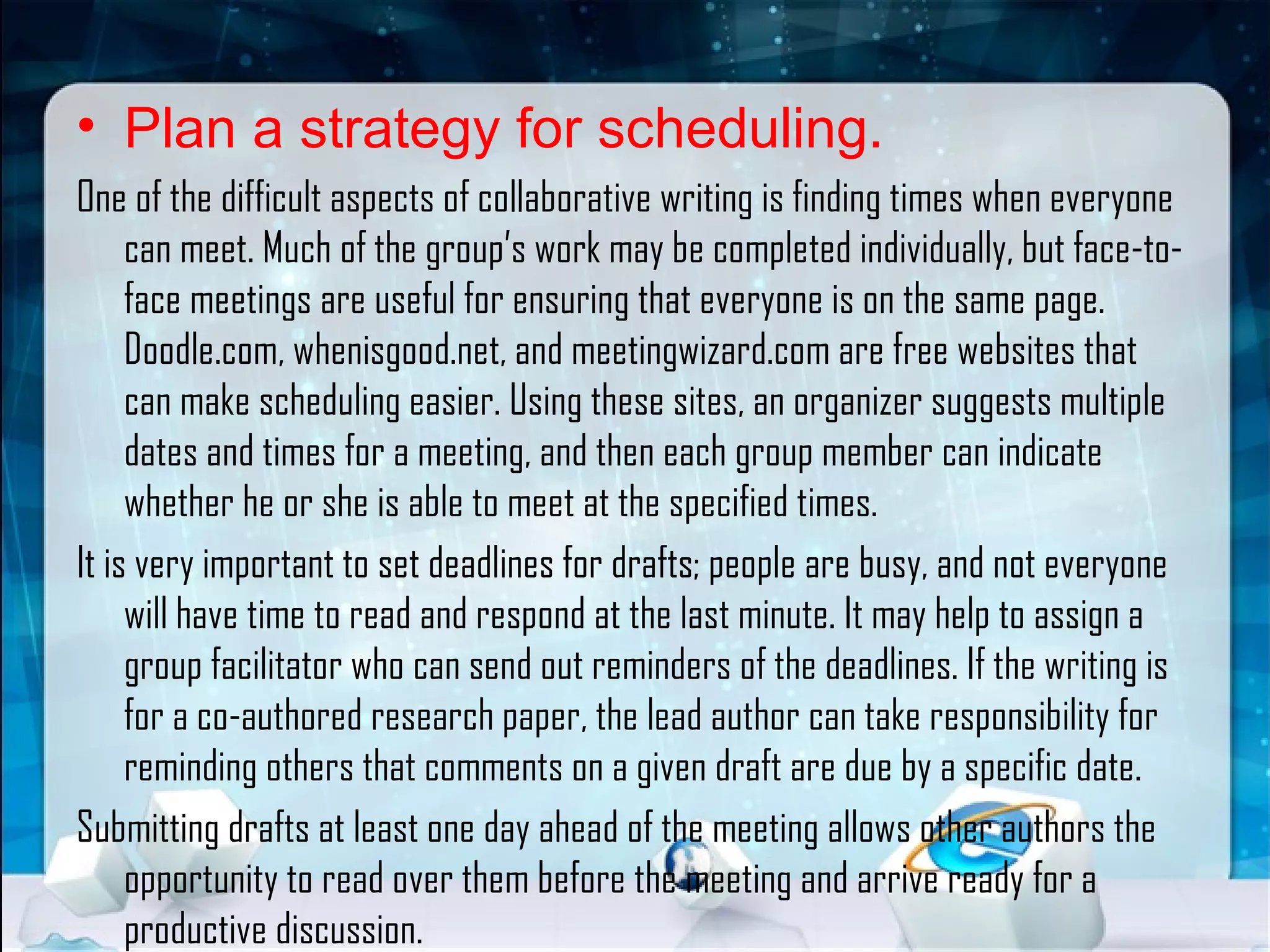 Collaborative Writing | PPT