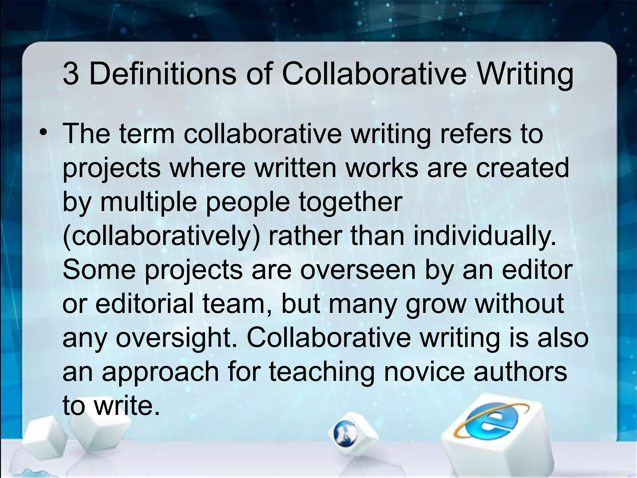 Collaborative Writing | PPT | Desktop Publishing | Computer Software ...
