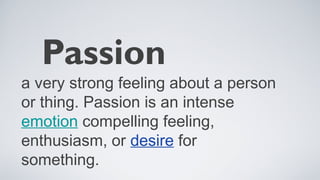Personal Definition of "Passion"Collage | PPT