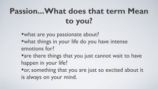 Personal Definition of "Passion"Collage | PPT