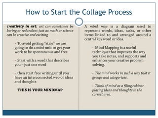 Unit 8 - Collage Project Notes and Tutorials | PPTX