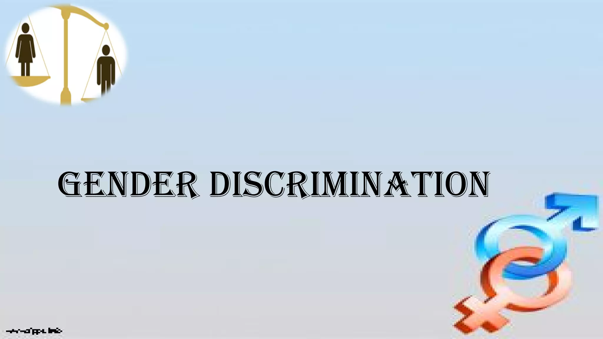 Gender Discrimination | PDF