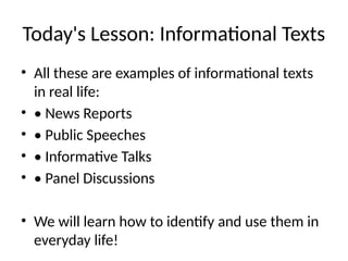 COLLAGE PRESENTATION OF INFORMATIONAL TEXT | PPTX