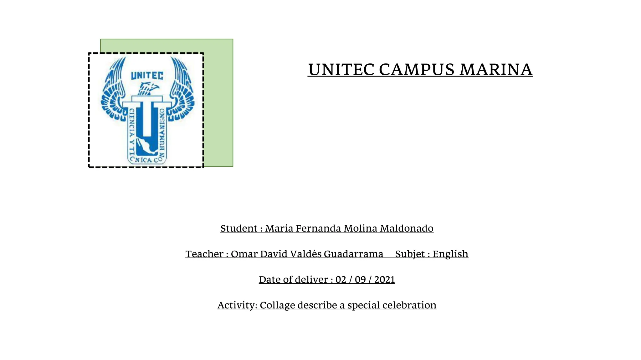 collage de asignatura de ingles grado preparatoria | PPT