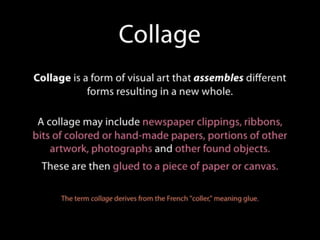 Collage lesson | PPTX