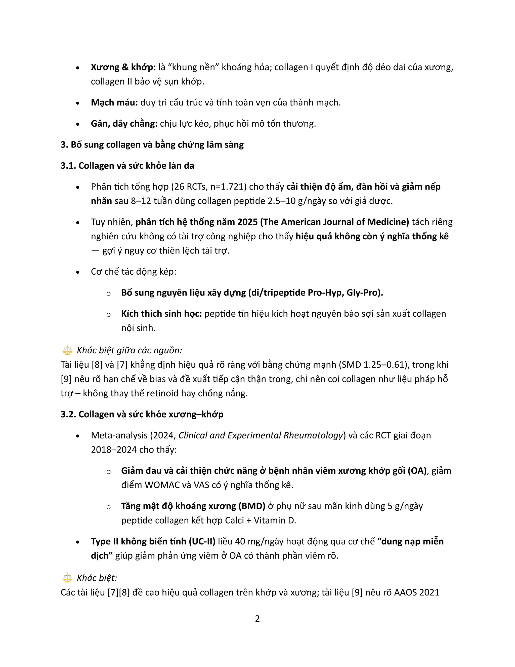 Collagen trong da liễu & dinh dưỡng lâm sàng: cấu trúc, bằng chứng 2019 ...