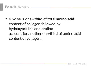 structure of collagen and functions of collagen | PPTX