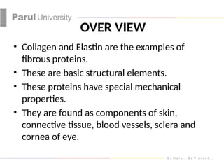 structure of collagen and functions of collagen | PPTX