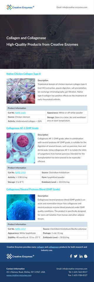Collagen and collagenase | PDF