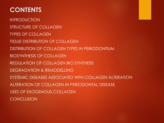Collagen in periodontium | PPTX
